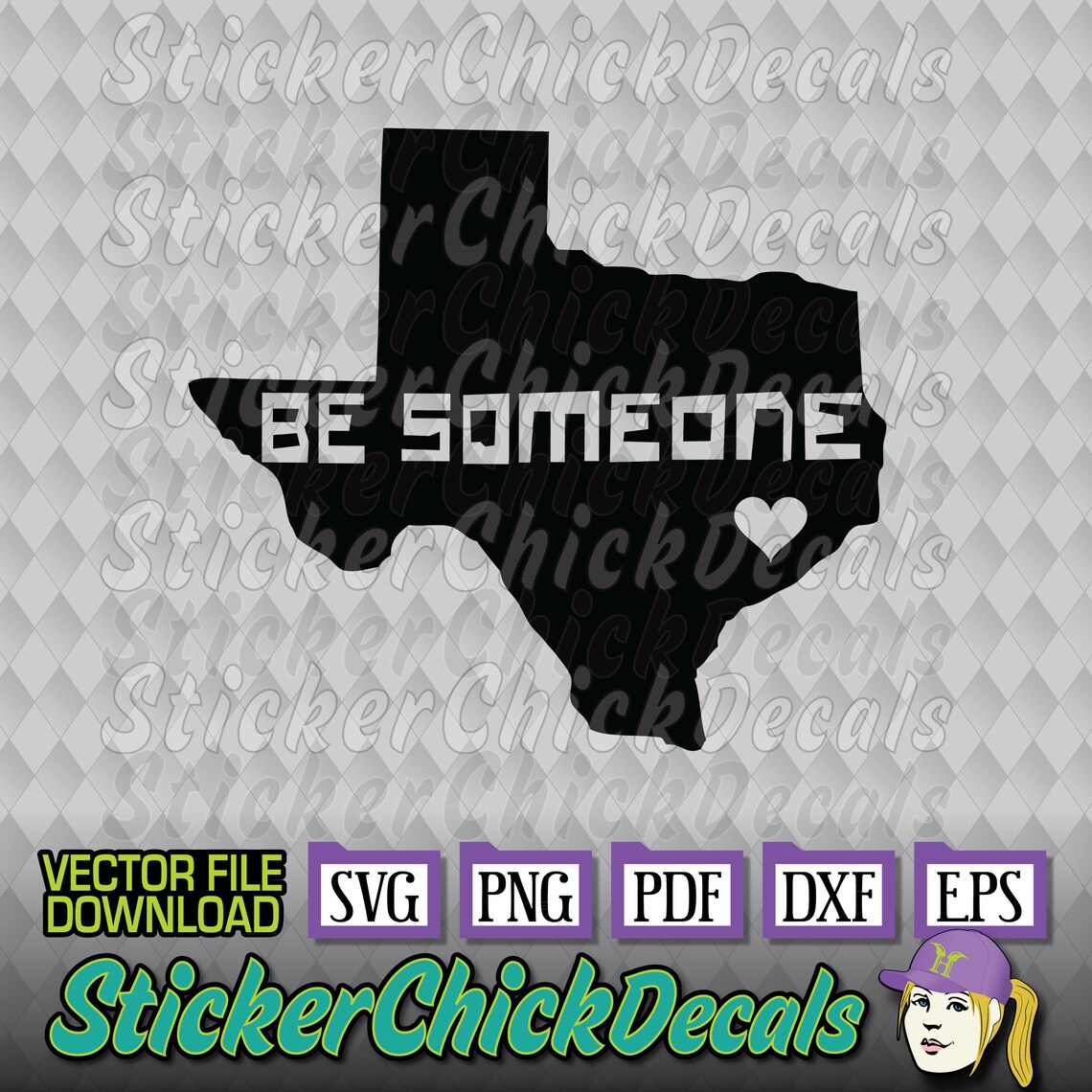 Texas State Houston Be Someone vector cut file for cutting eps | Etsy