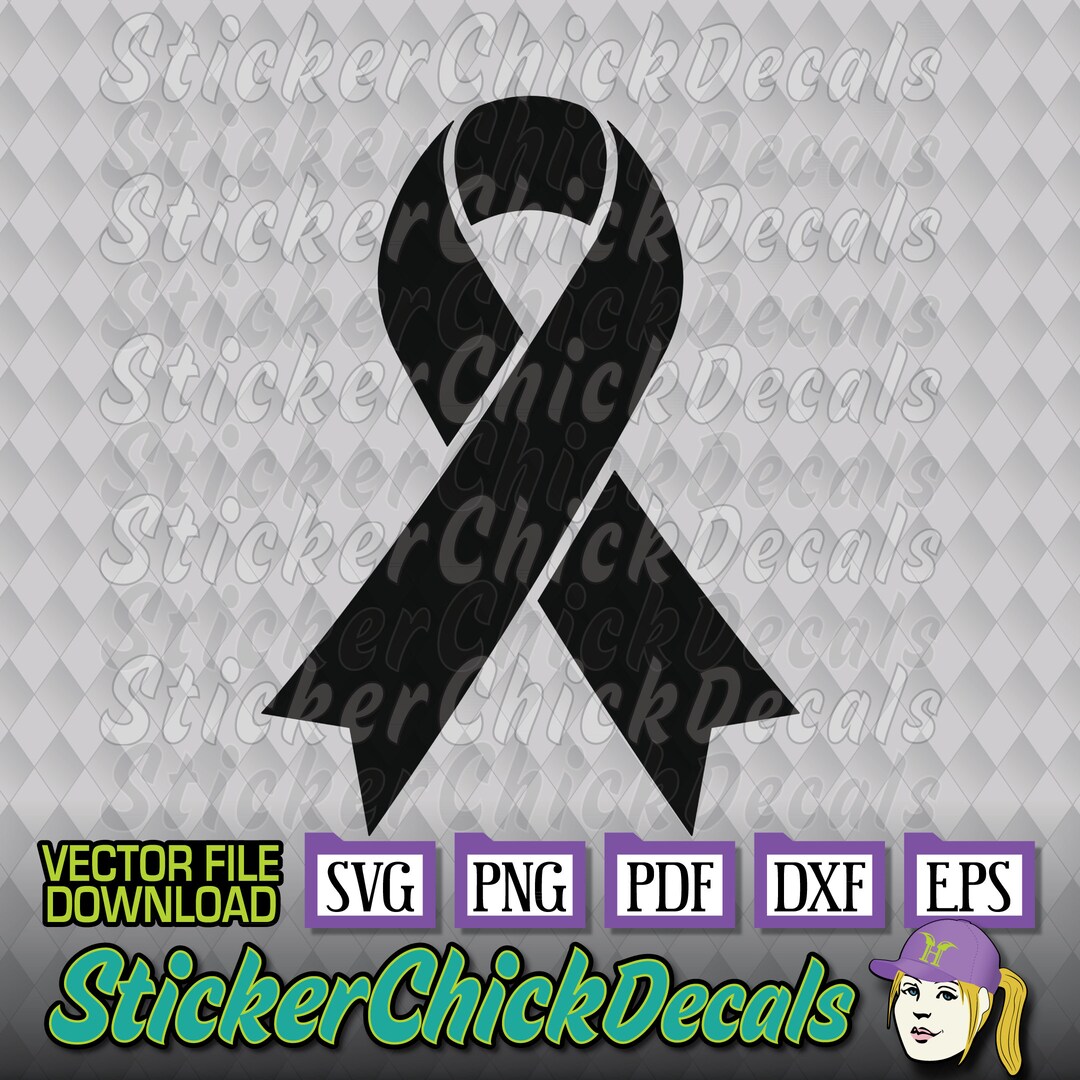 Awareness Ribbon Cause Vector Cut File Cutting Eps Svg Png Pdf Dxf ...