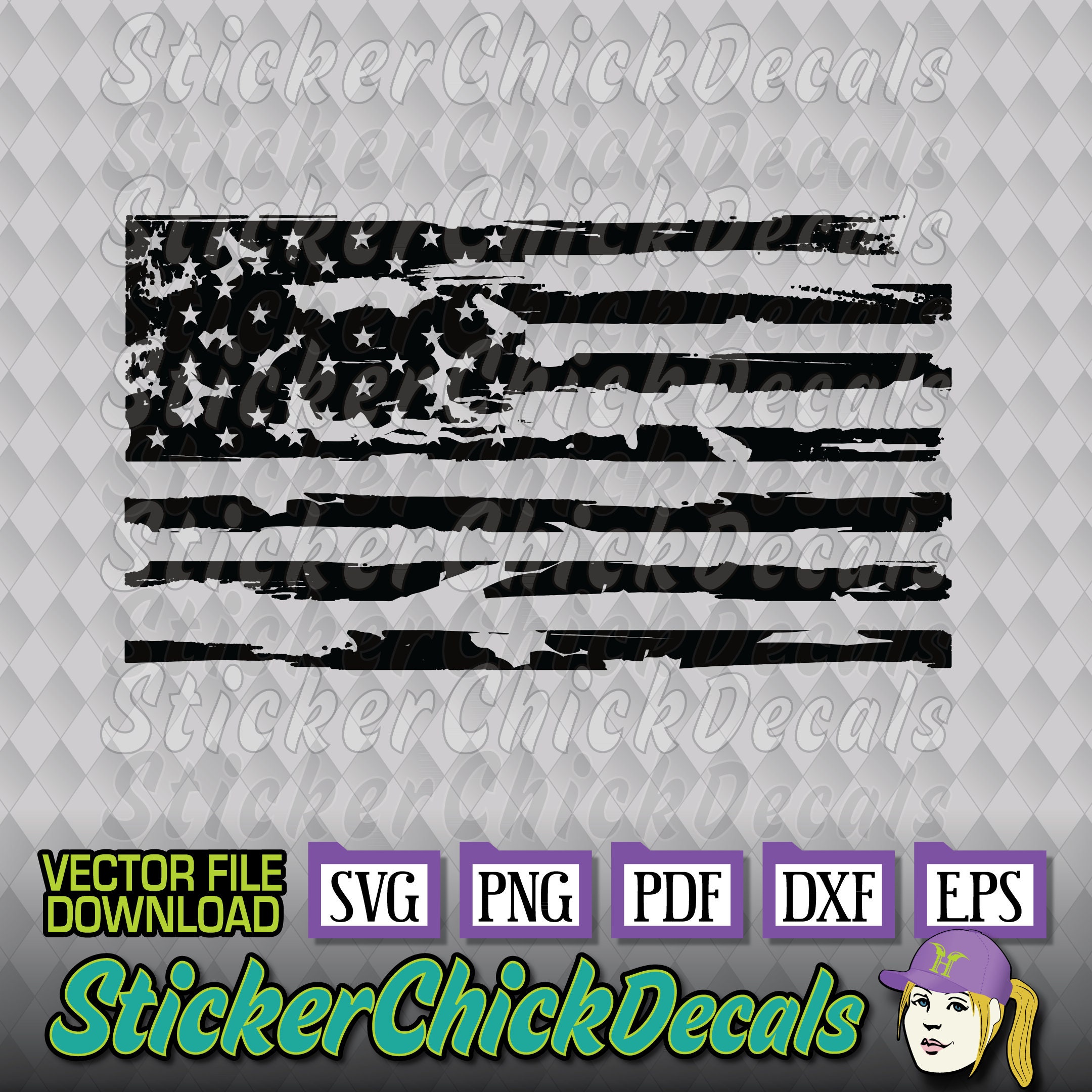 Tattered Flag Vector