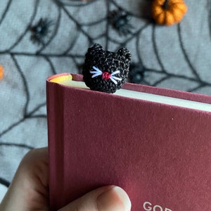 Black Cat Bookmark PATTERN // Halloween Crochet Bookmark Pattern - Etsy