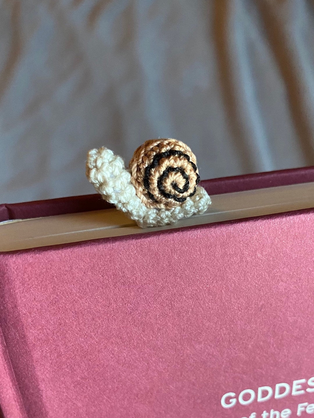 Snail Bookmark // Cottagecore Nature Crochet Bookmark READY TO SHIP - Etsy