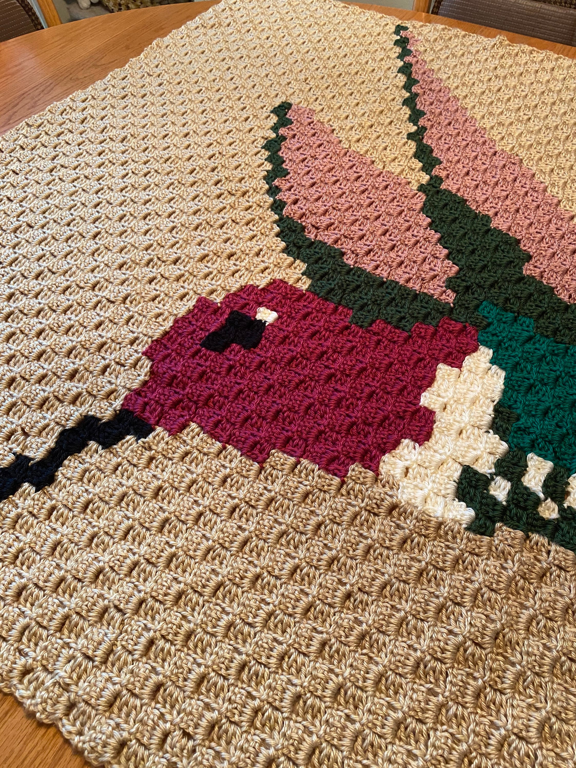 Hummingbird Graphgan C2C Crochet // Lap Throw Corner to Corner Crochet ...