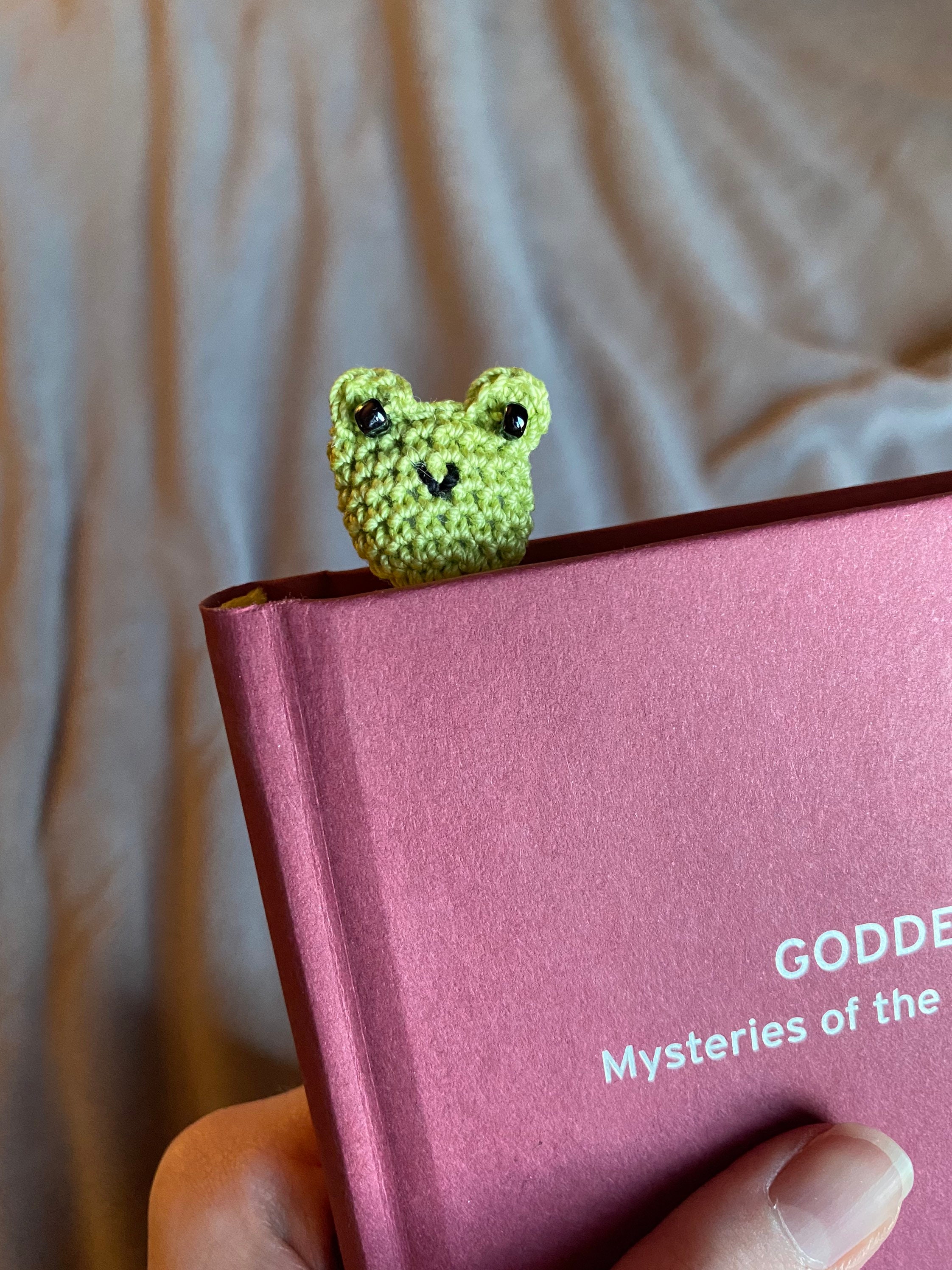 Frog Bookmark // Cottagecore Crochet Bookmark READY TO SHIP - Etsy