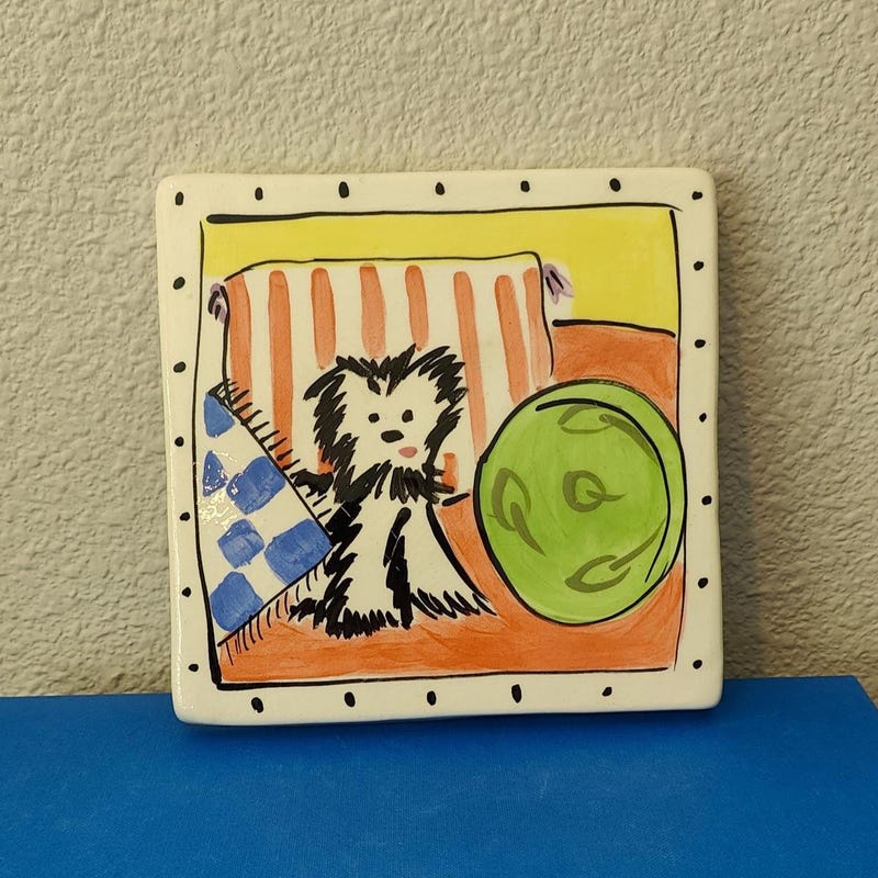 Ceramic Mcm Wall Plaques - Etsy