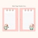 Christmas Notes Page Printable, Pocket Size Planner Insert, Printable ...