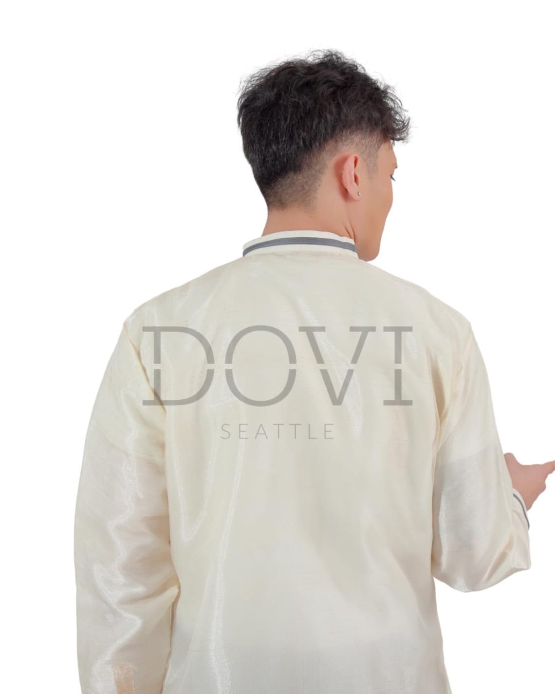 Beige Barong Tagalog: Modern Filipino Formal Wear With Gray Double ...