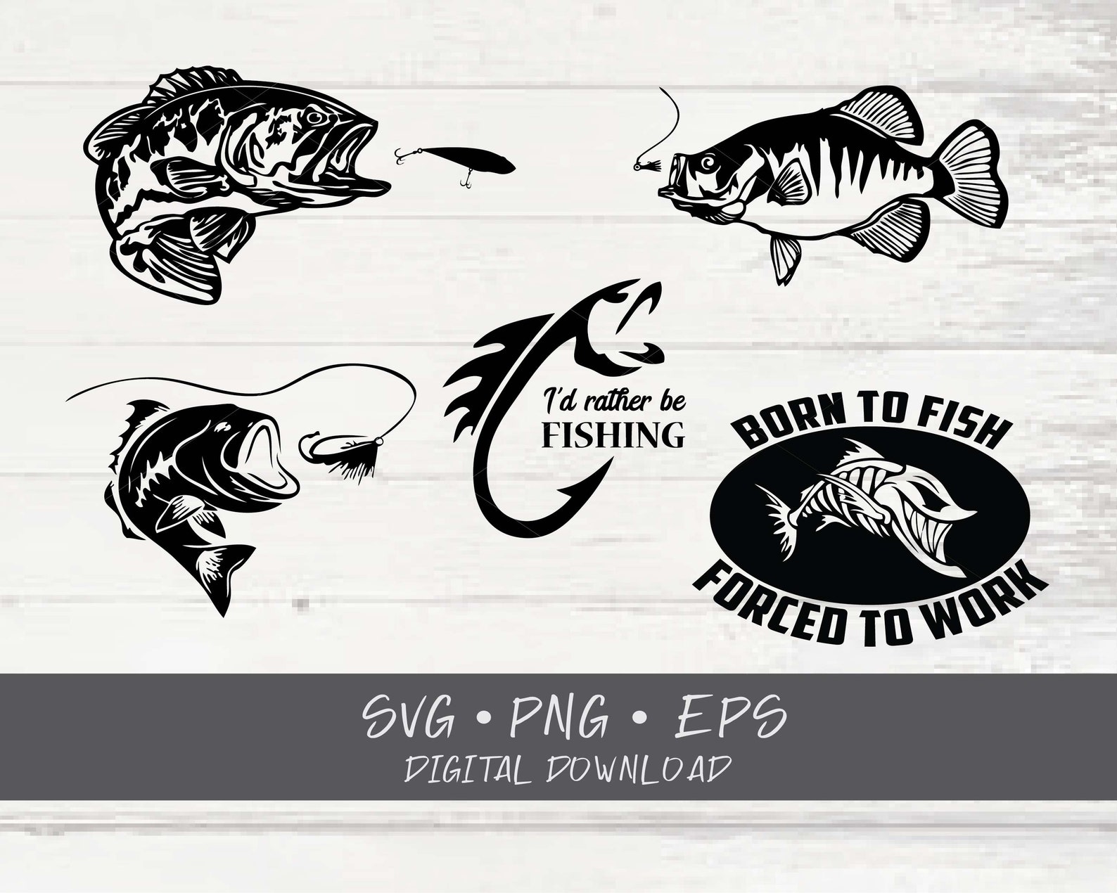 Fishing Bundle SVG Cricut Cut Files SVG Shirt SVG - Etsy
