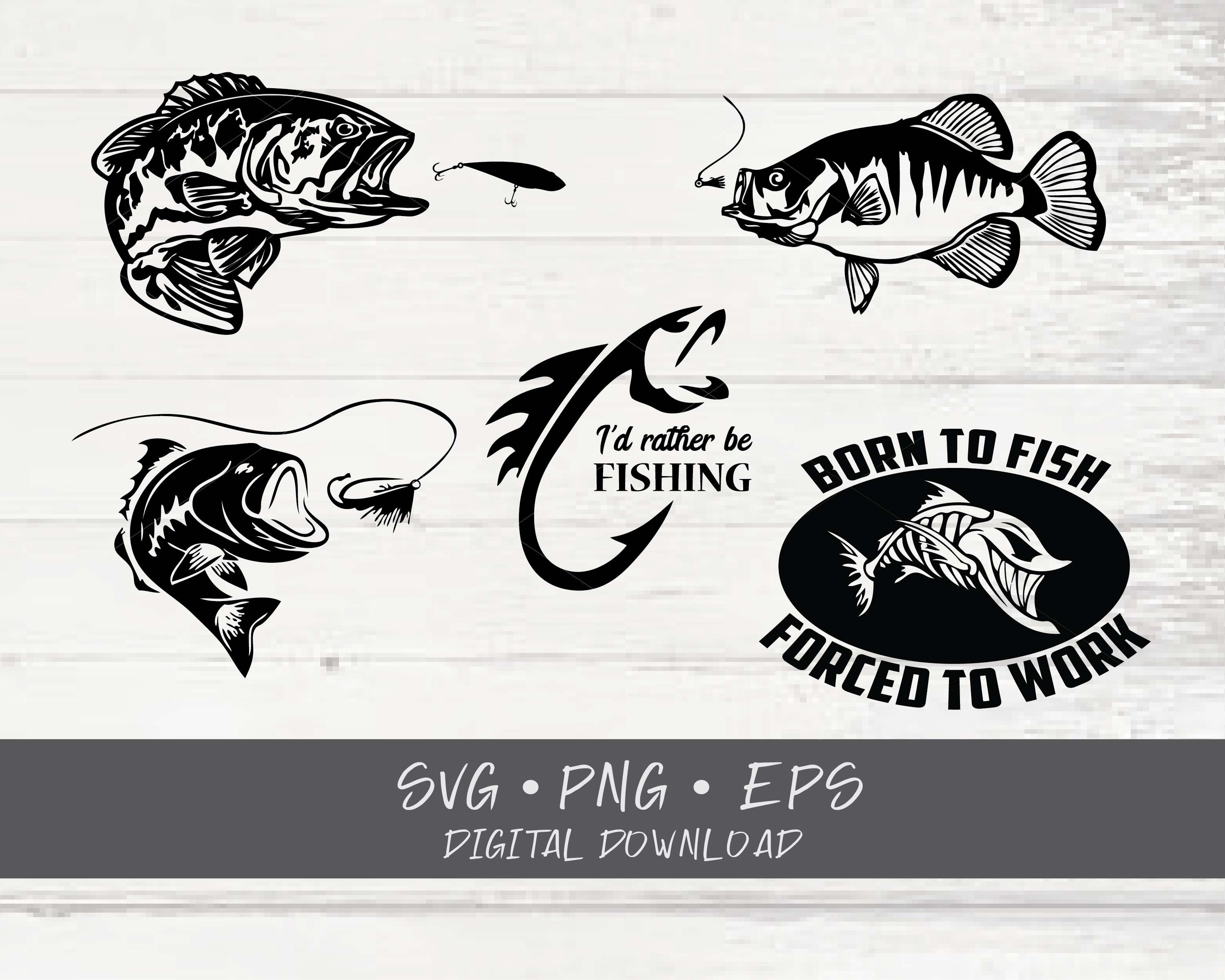 Fishing Bundle SVG Cricut Cut Files SVG Shirt SVG - Etsy