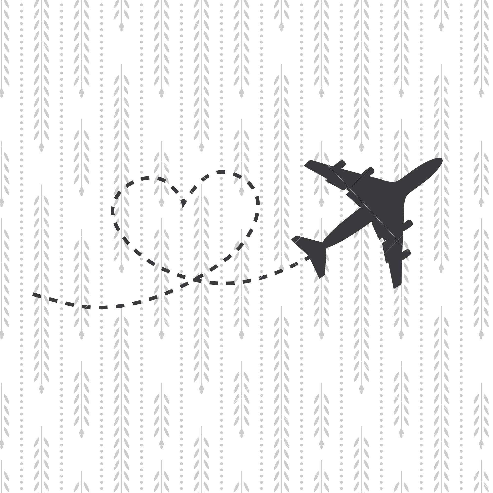 Airplane Heart SVG Cricut Cut Files SVG Shirt SVG - Etsy UK