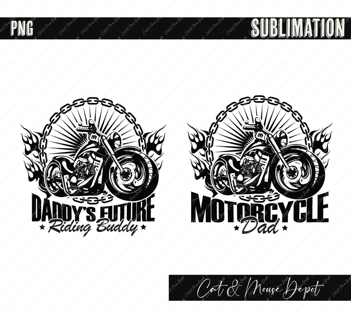 Motorcycle Dad Daddy's Future Riding Buddy PNG Sublimation - Etsy