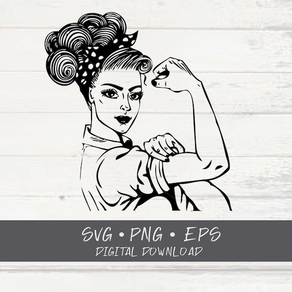 Strong Woman Svg - Etsy