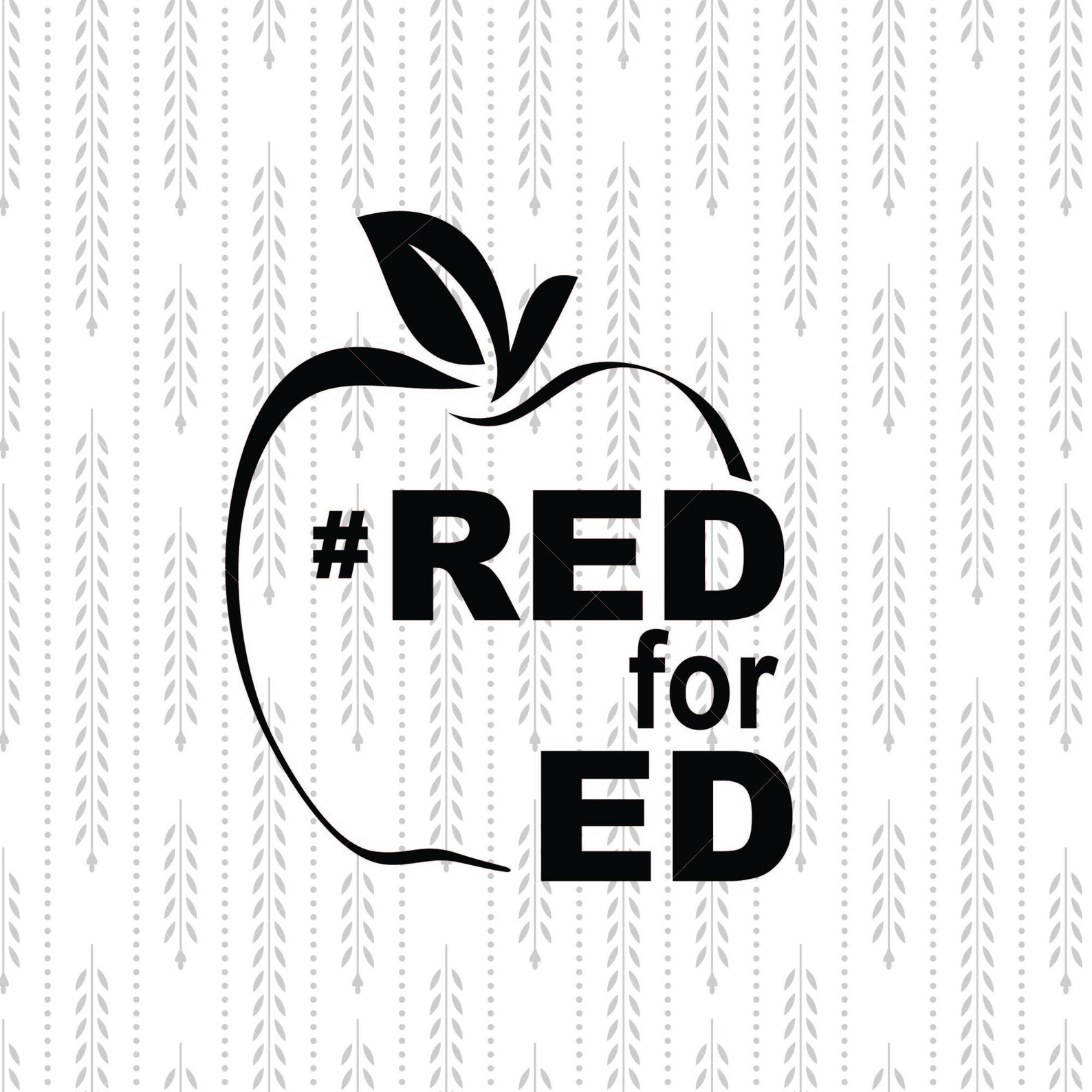 Red for Ed SVG Cricut Cut Files SVG Shirt SVG - Etsy