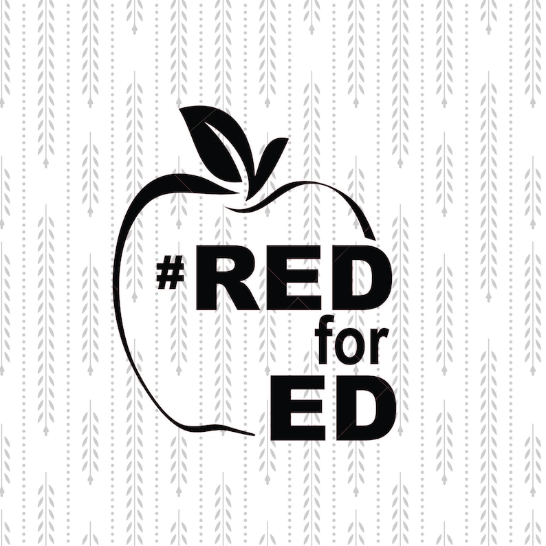 Red for Ed SVG Cricut Cut Files SVG Shirt SVG - Etsy