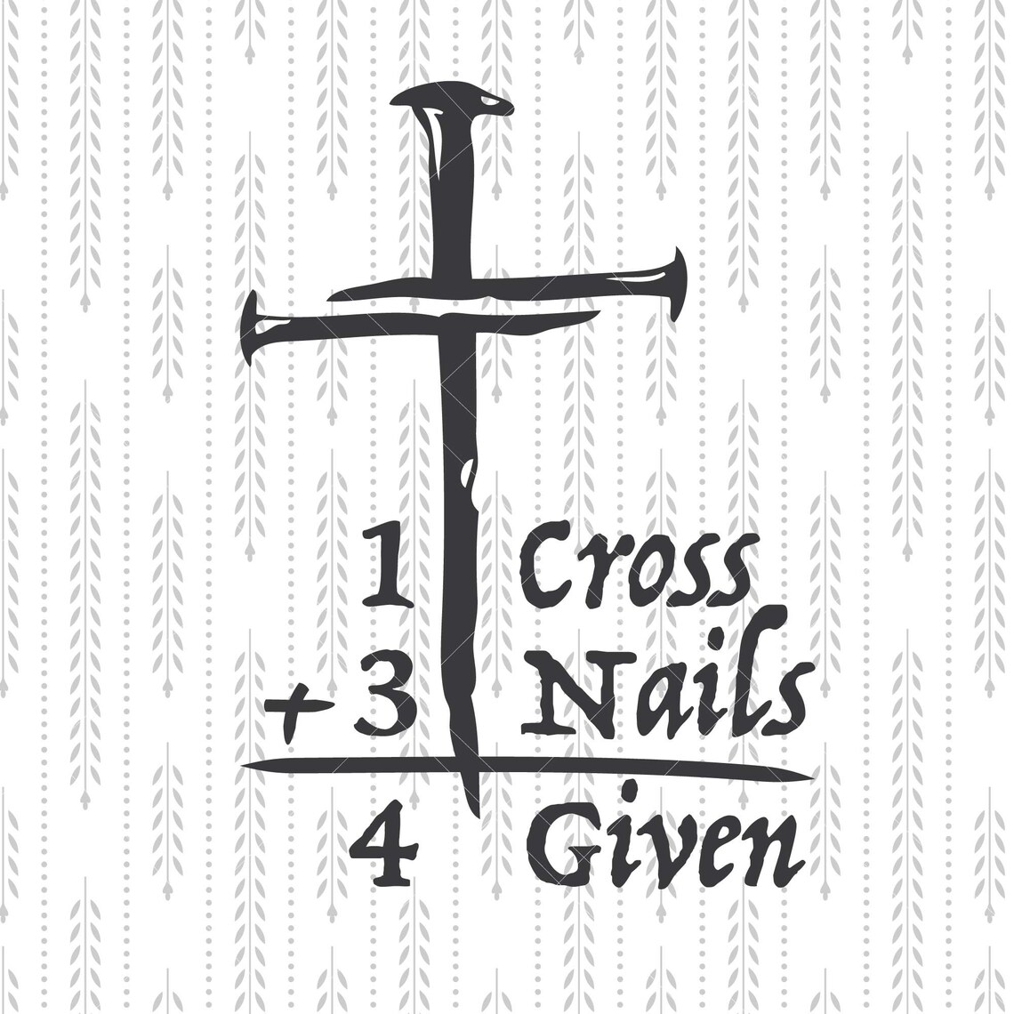 1 Cross 3 Nails SVG Cricut Cut files SVG Shirt SVG | Etsy