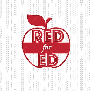 Red for Ed SVG Cricut Cut Files SVG Shirt SVG - Etsy