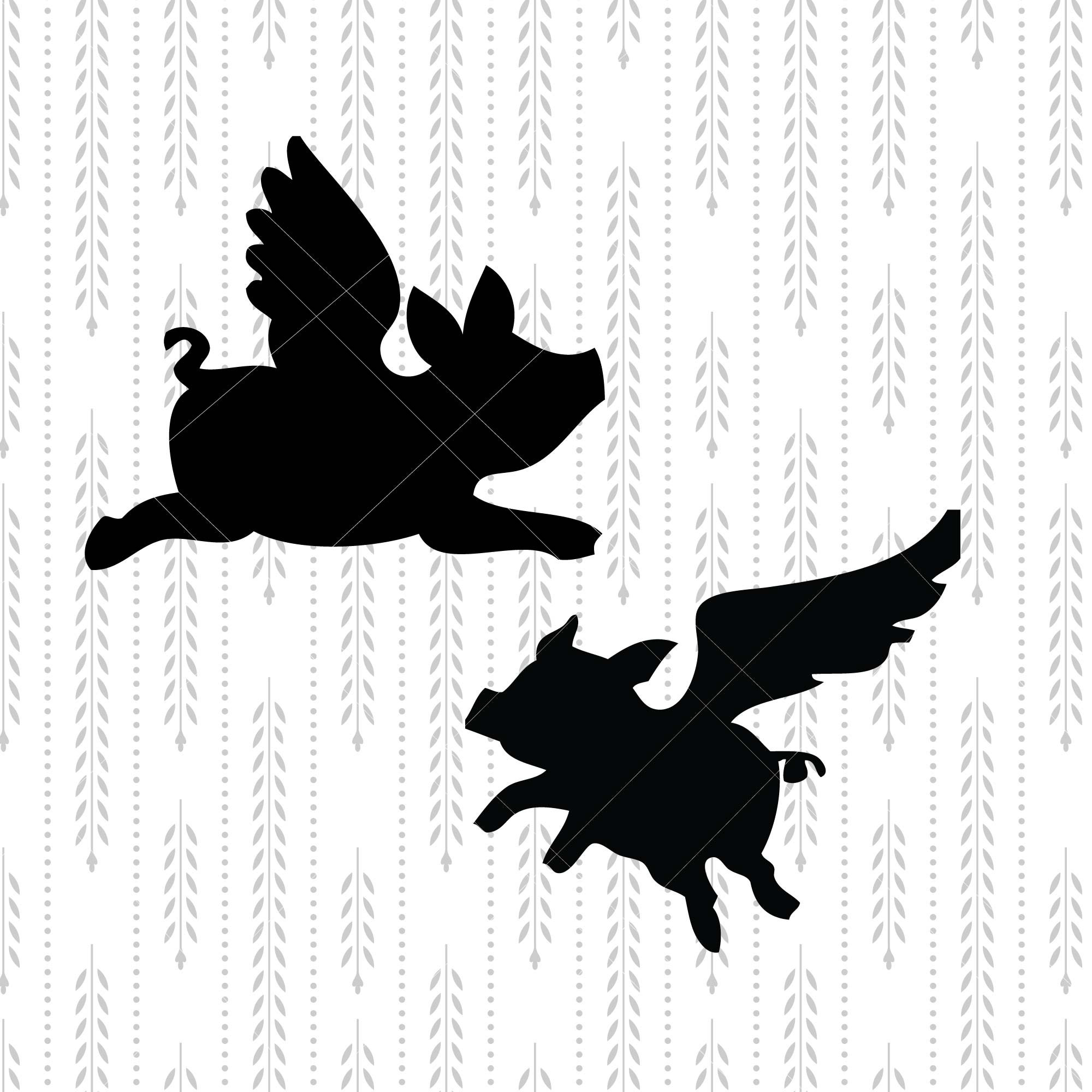 Flying Pig SVG Cricut Cut Files SVG Shirt SVG - Etsy