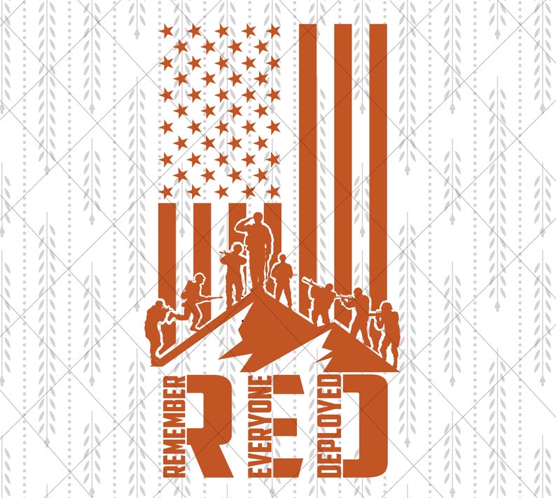 Remember Everyone Deployed Military American Flag Soldiers - Etsy Sweden