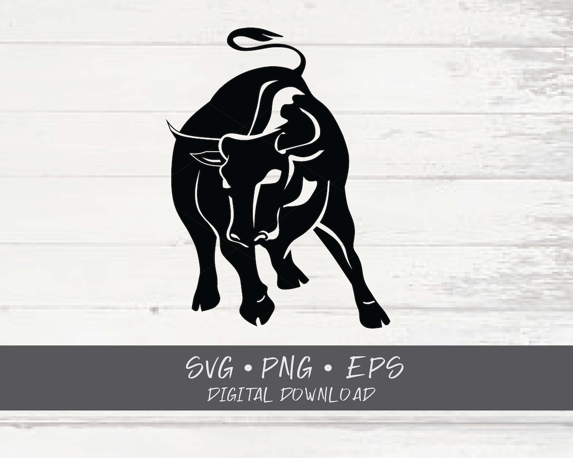 Bull SVG Cricut Cut Files SVG Shirt SVG - Etsy