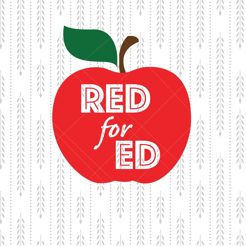 Red for Ed SVG Cricut Cut Files SVG Shirt SVG - Etsy