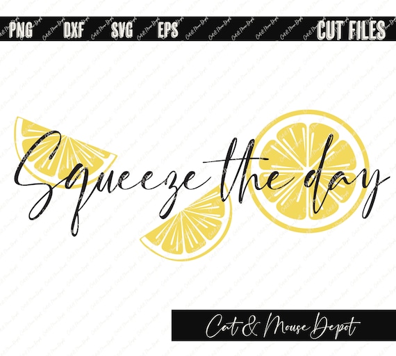 Squeeze the Day Lemon Slices Lemon Wedges SVG Cricut Cut - Etsy