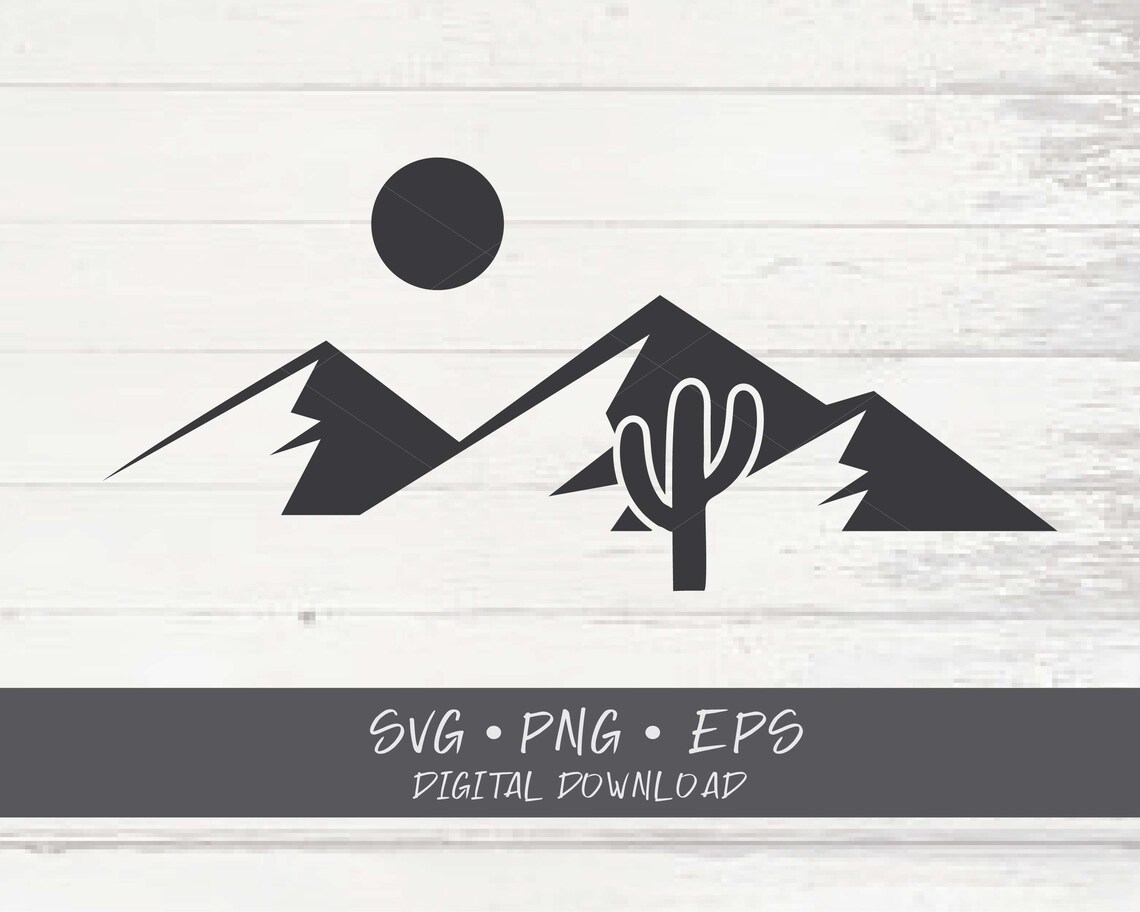 Desert SVG Cricut Cut Files SVG Shirt SVG - Etsy