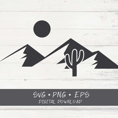 Desert SVG Cricut Cut Files SVG Shirt SVG - Etsy