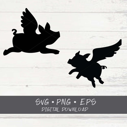 Flying Pig SVG Cricut Cut Files SVG Shirt SVG - Etsy