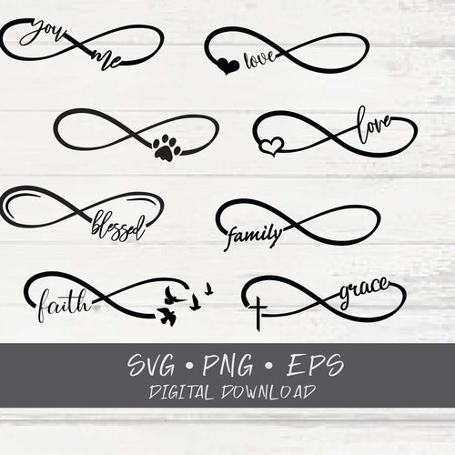 Infinity SVG Cricut Cut Files SVG Shirt SVG | Etsy