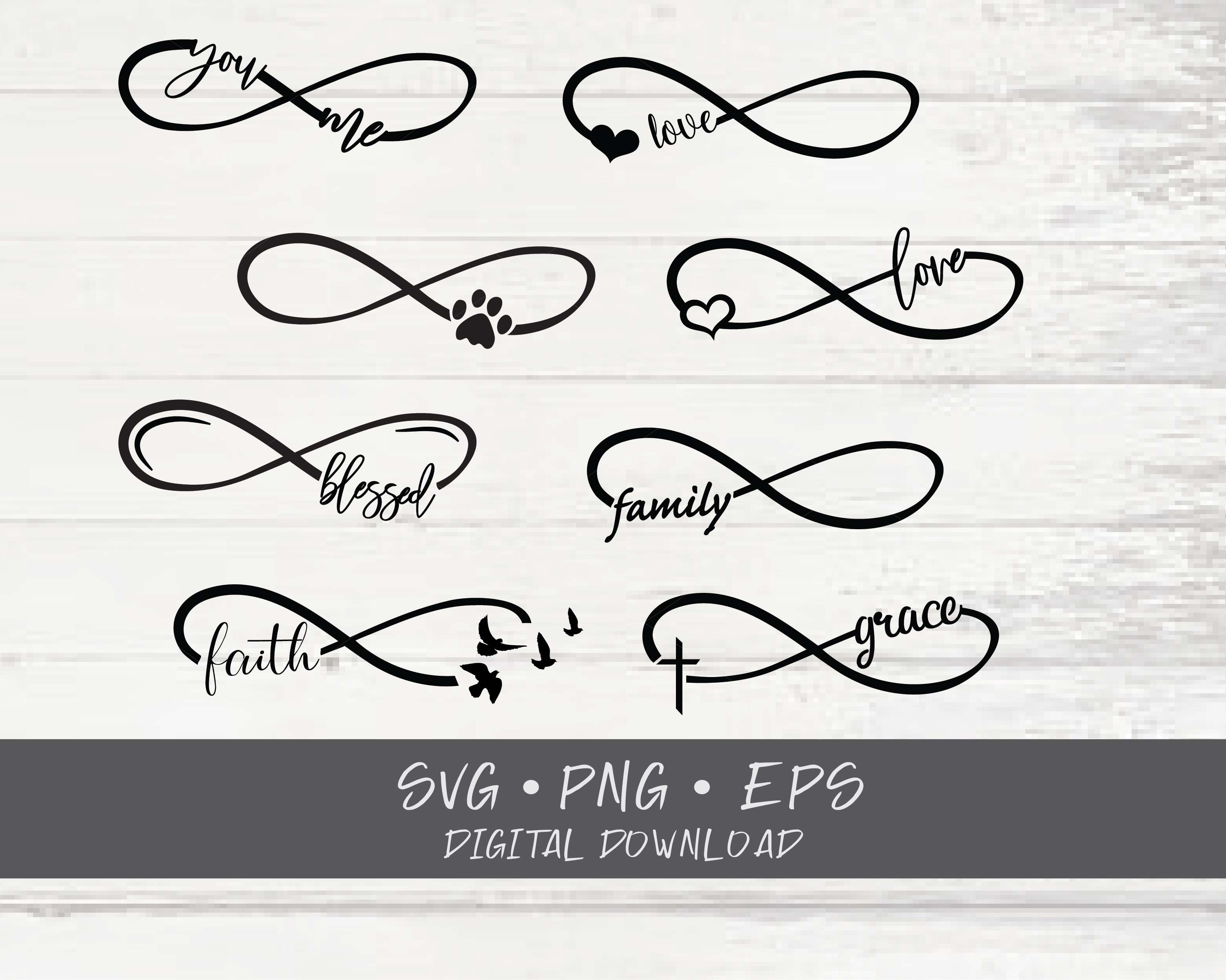 Infinity SVG Cricut Cut Files SVG Shirt SVG - Etsy Canada