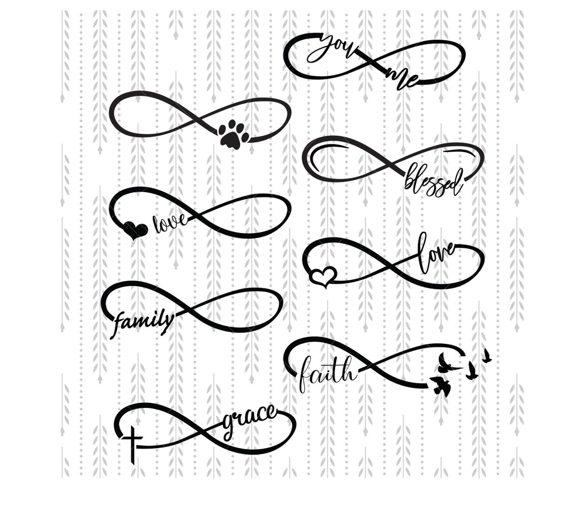 Infinity SVG Cricut Cut Files SVG Shirt SVG Clipart - Etsy