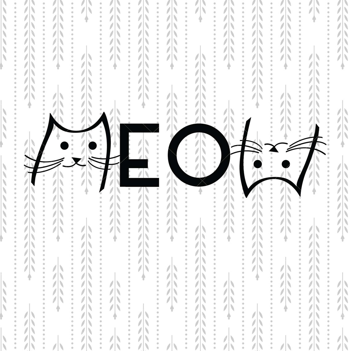 Meow SVG Cricut Cut Files SVG Shirt SVG - Etsy