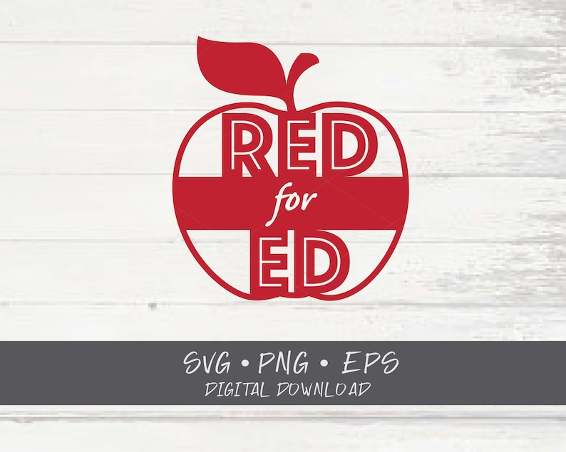 Red for Ed SVG Cricut Cut Files SVG Shirt SVG - Etsy