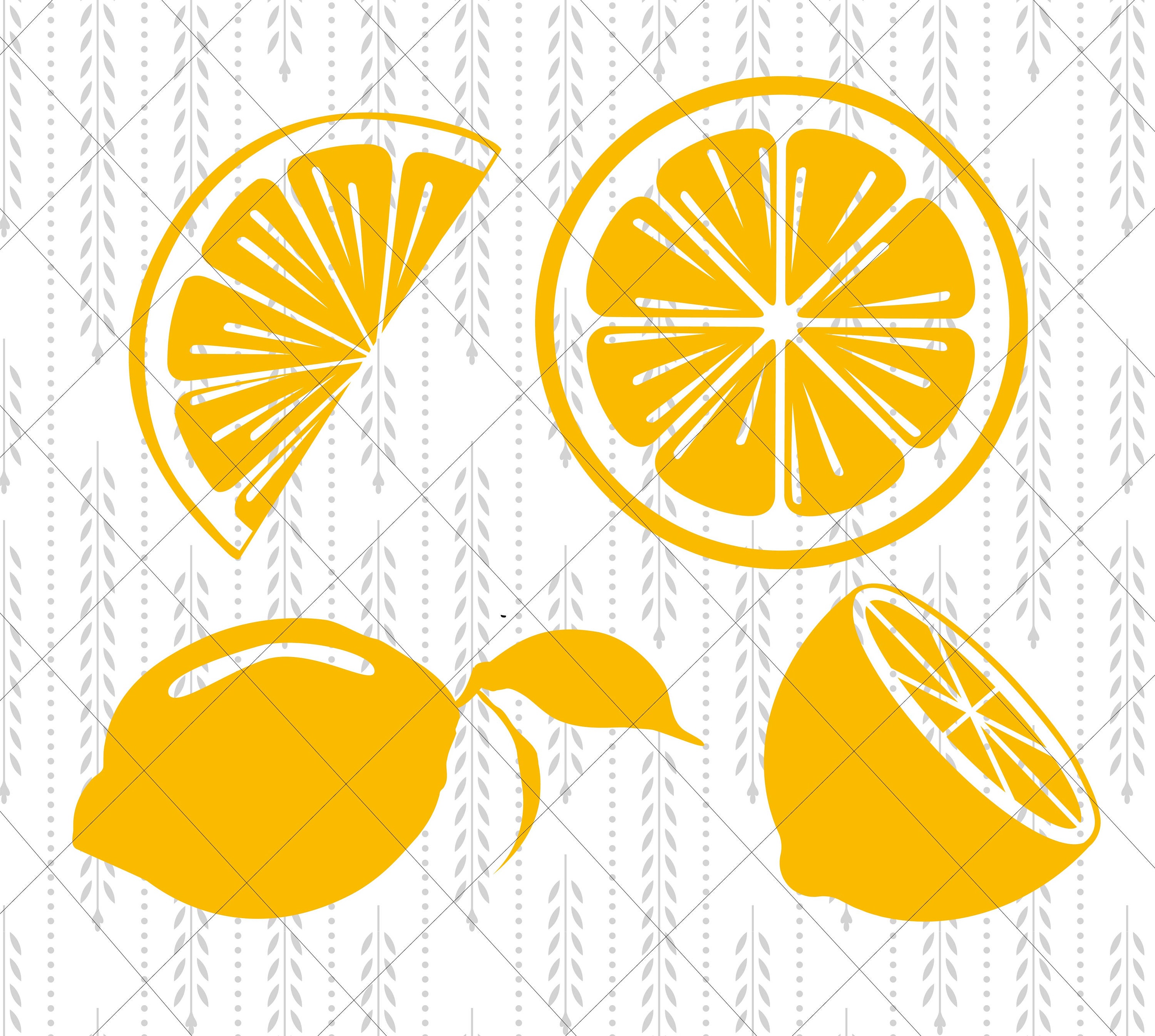 Lemon lemon slice SVG Cricut Cut files SVG Shirt SVG | Etsy