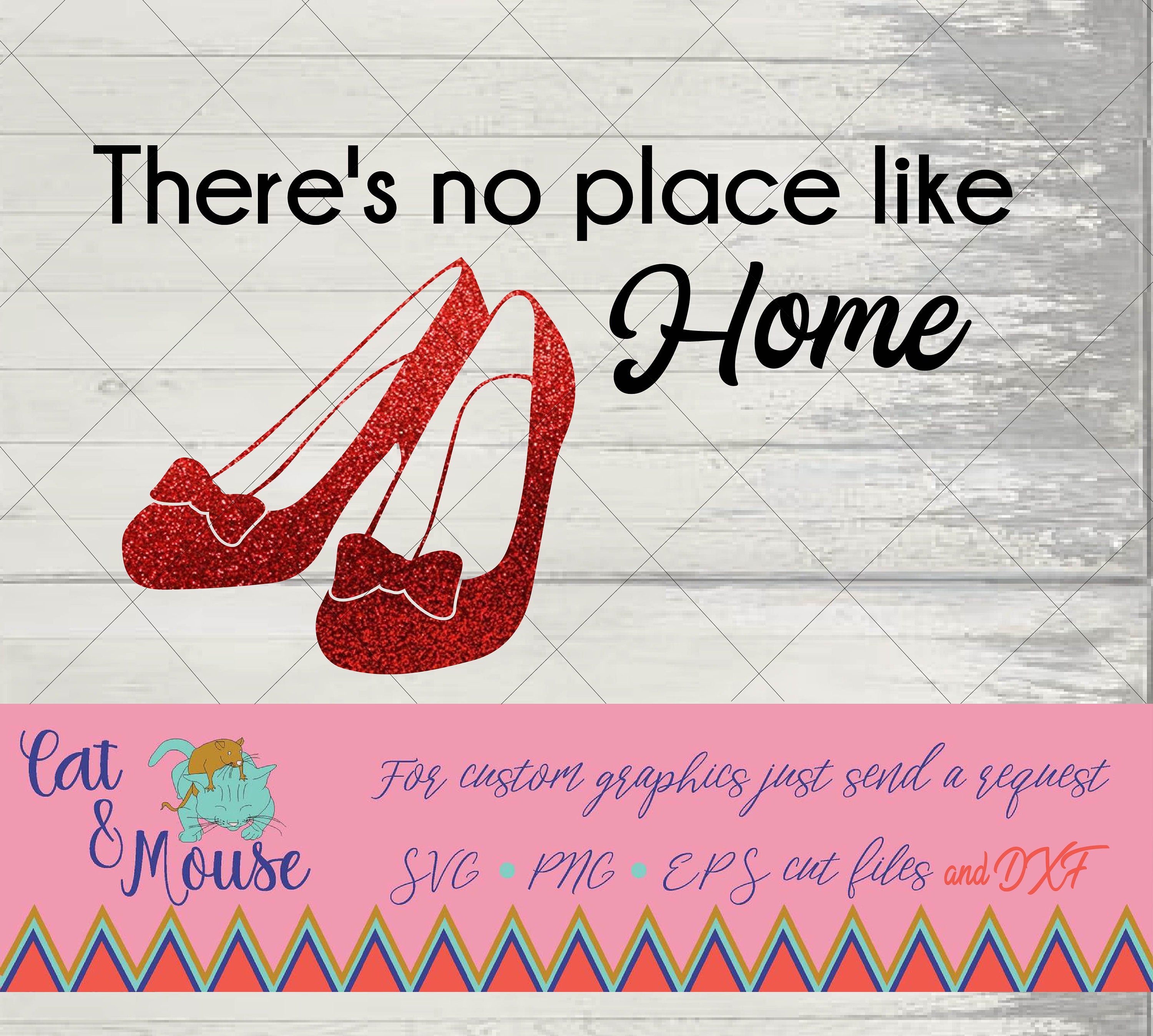 There's No Place Like Home Dorothy Wizard of Oz Red - Etsy