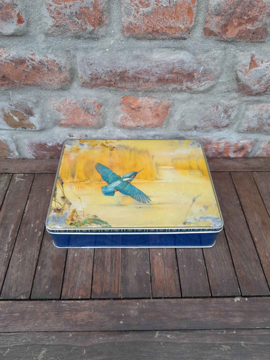 Vintage Cote D'or-blik Le Bon Chocolat Belge Kingfisher Bird Tin Retro ...