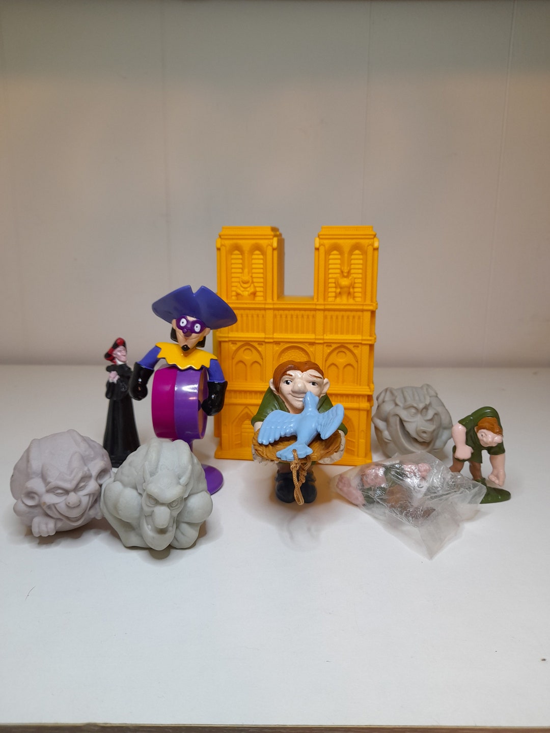 Vintage Klokkenluider Van De Notre Dame Disney 9 Stuks Speelgoedbundel ...