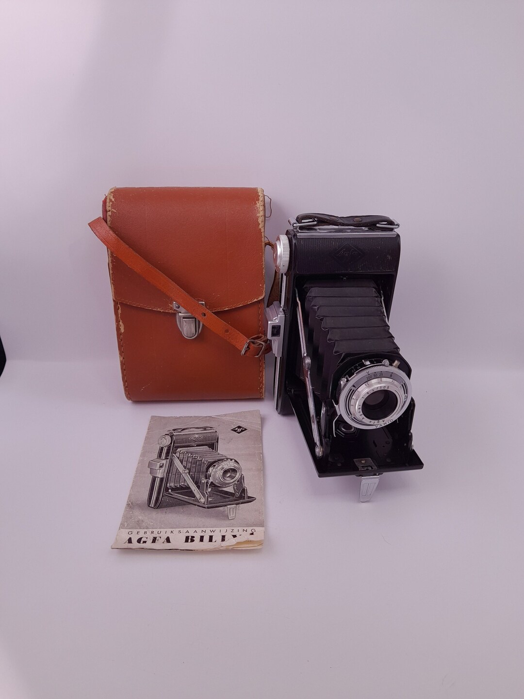 Vintage Agfa Billy 1 Camera With Manual and Leather Carry Case German ...