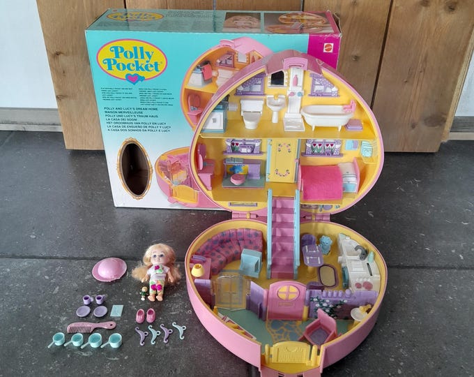 Vintage Lucy Locket Polly Pocket Fabulous Dream Home Bluebird 1992 ...