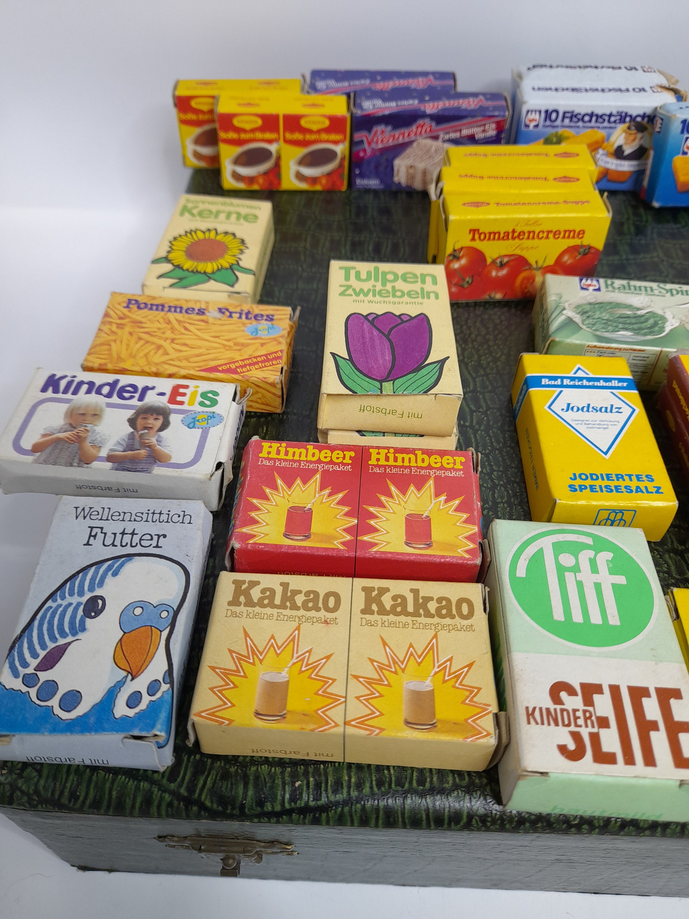 Vintage German Miniature Food Boxes Set of 31 - Etsy