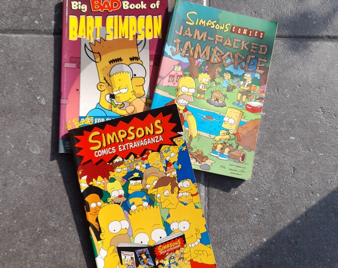 Vintage the Simpsons Set of 3 Comic Books - Etsy