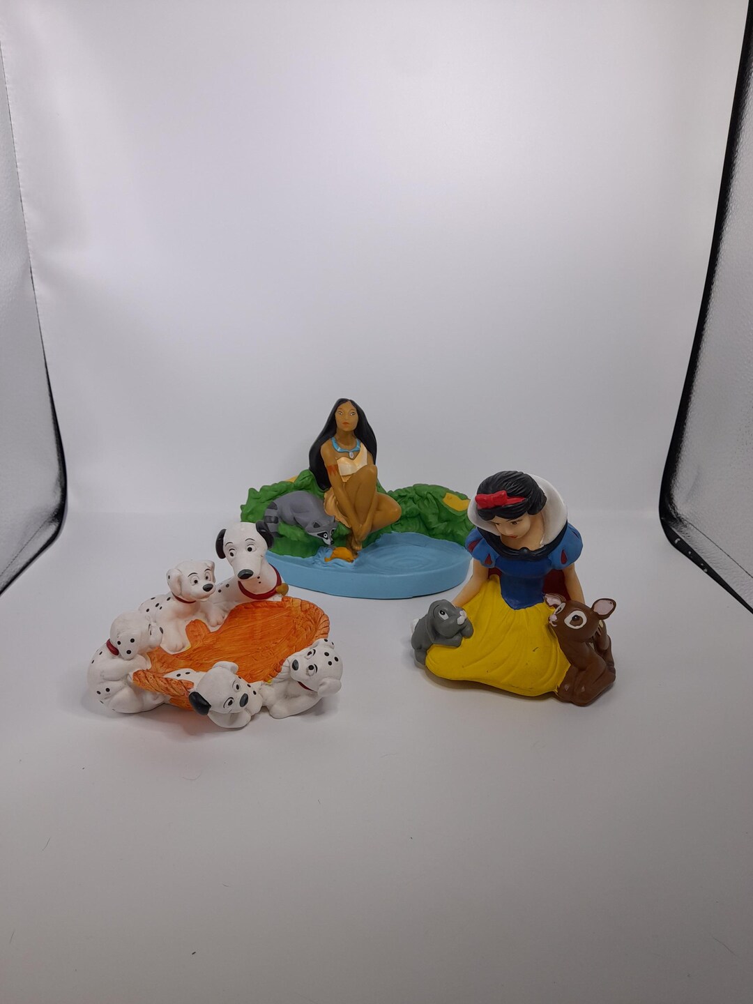 Vintage Disney Snow White Pocahontas 101 Dalmations Soapdish Trinket ...