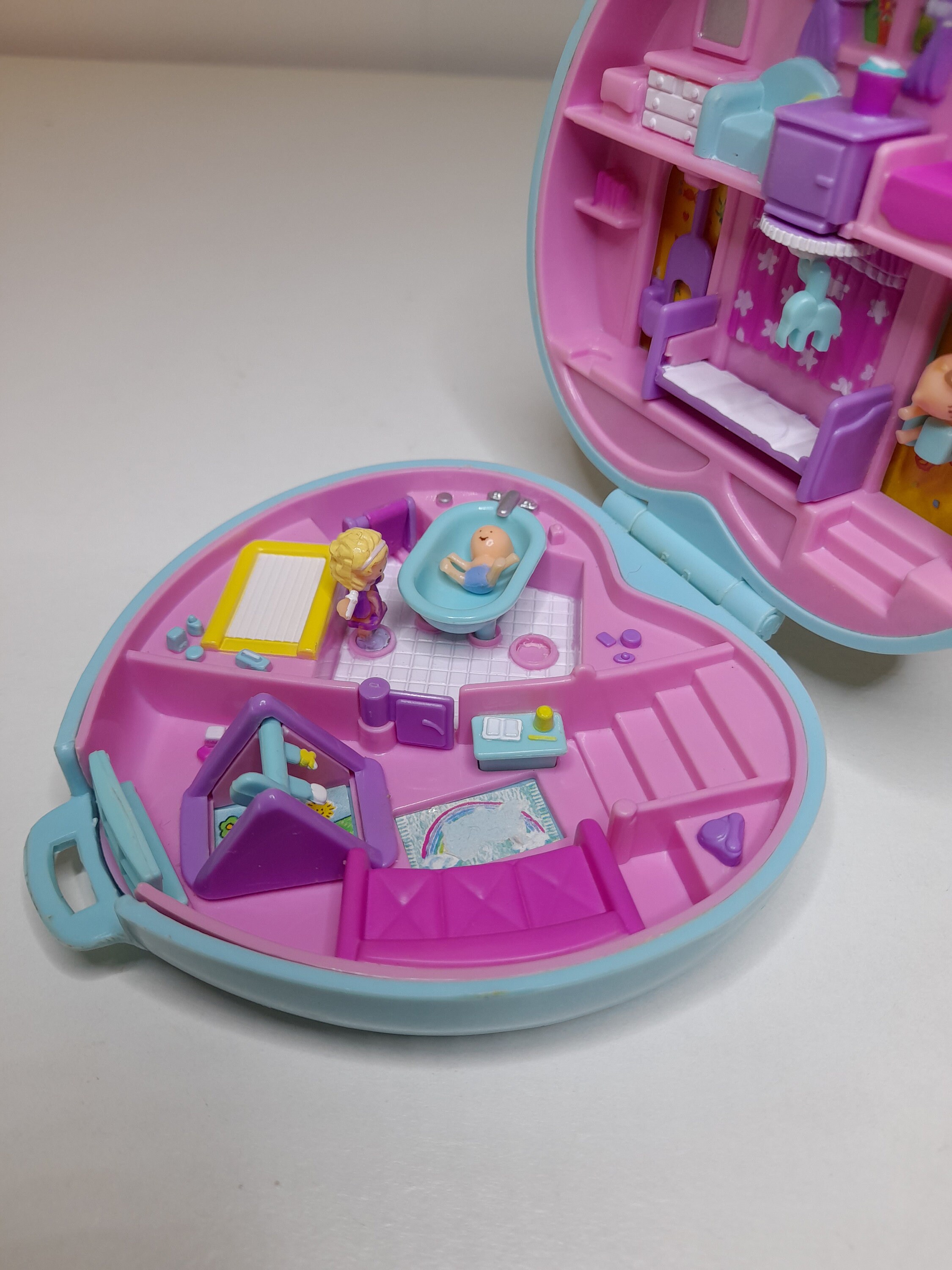 Vintage Polly Pocket Bluebird 1994 Babytime Fun / Polly's Nursery Fun ...