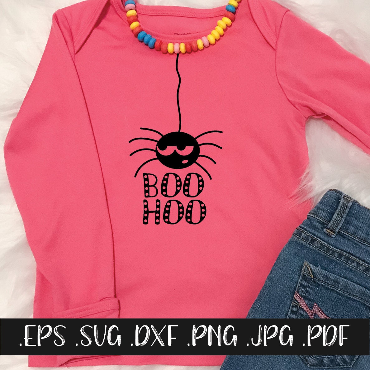 BOO HOO Spider SVG Home Décor Prints etna.com.pe