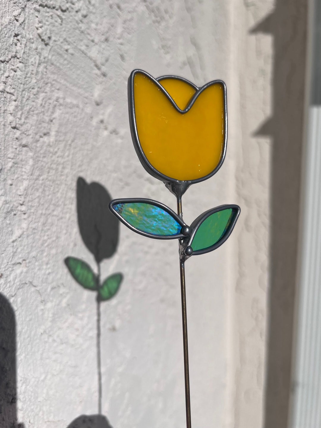 Marigold Yellow Stained Glass Tulip! - Etsy