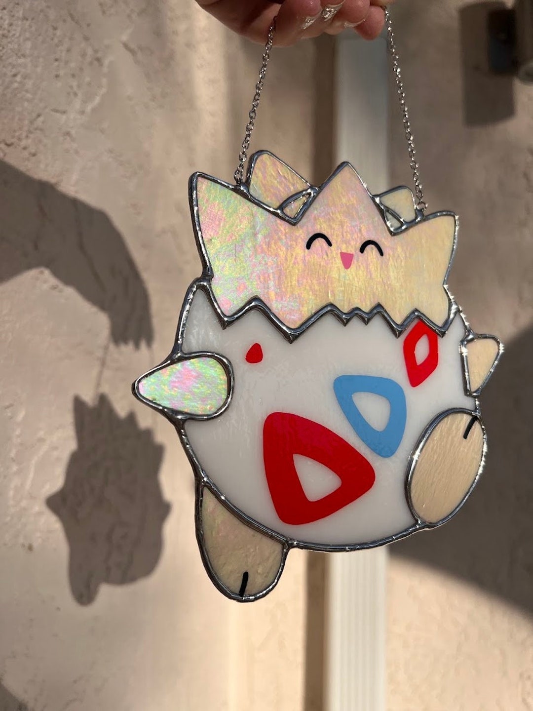 Stained Glass Togepi Inspired Hanging Window Suncatcher Only One ...