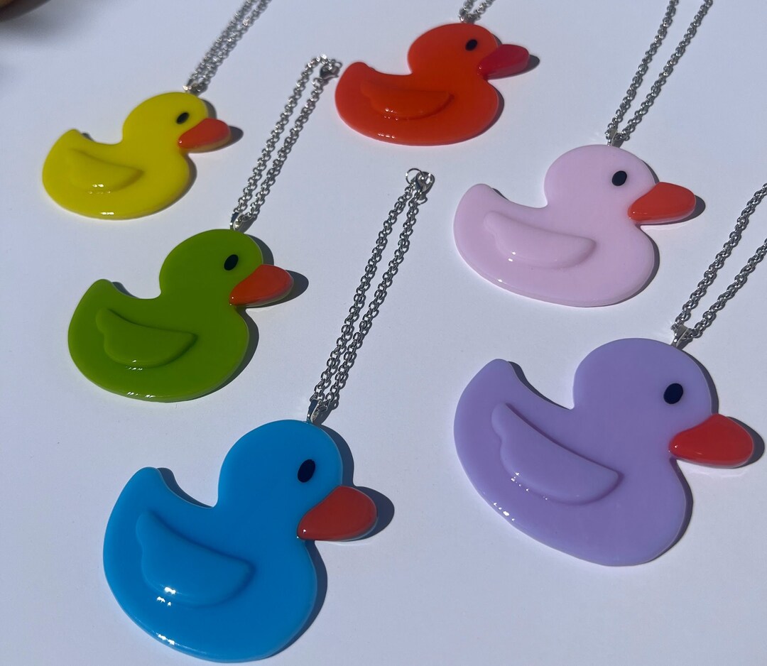 Stained Glass Rubber Duckie Car Charm Cute Decoration to Either Hang in ...