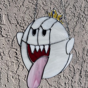 Stained Glass King Boo Inspired Hanging Window Suncatcher so Cute Made ...