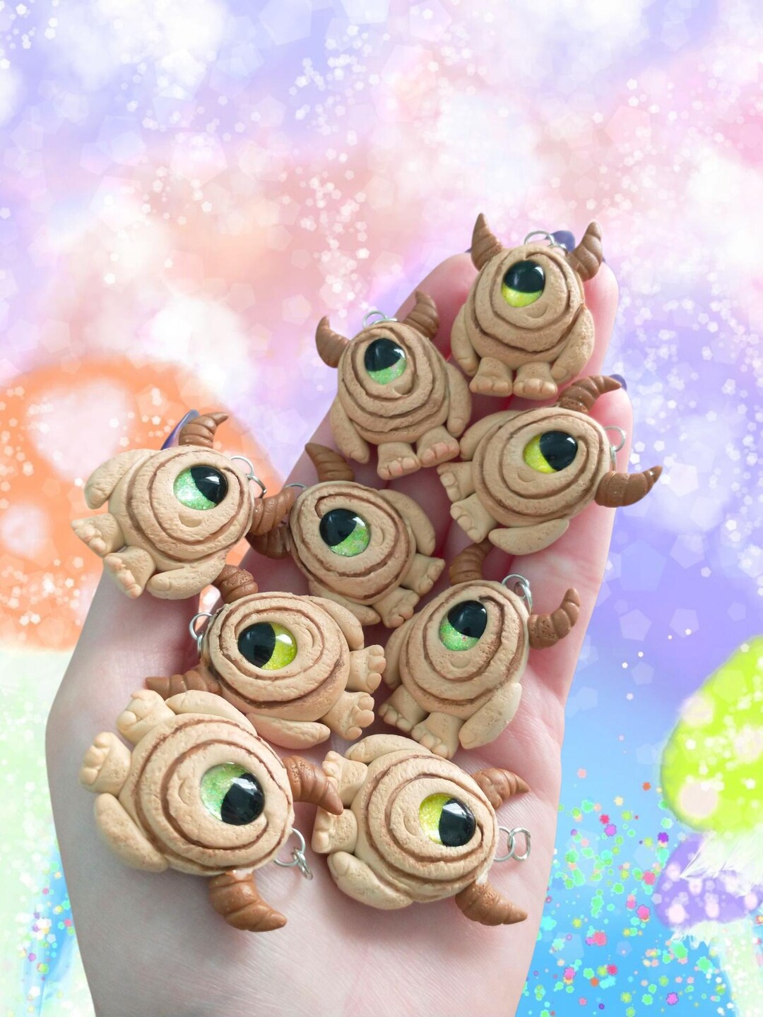 Cinnamon Monsters Charm/pendant/ornament - Etsy