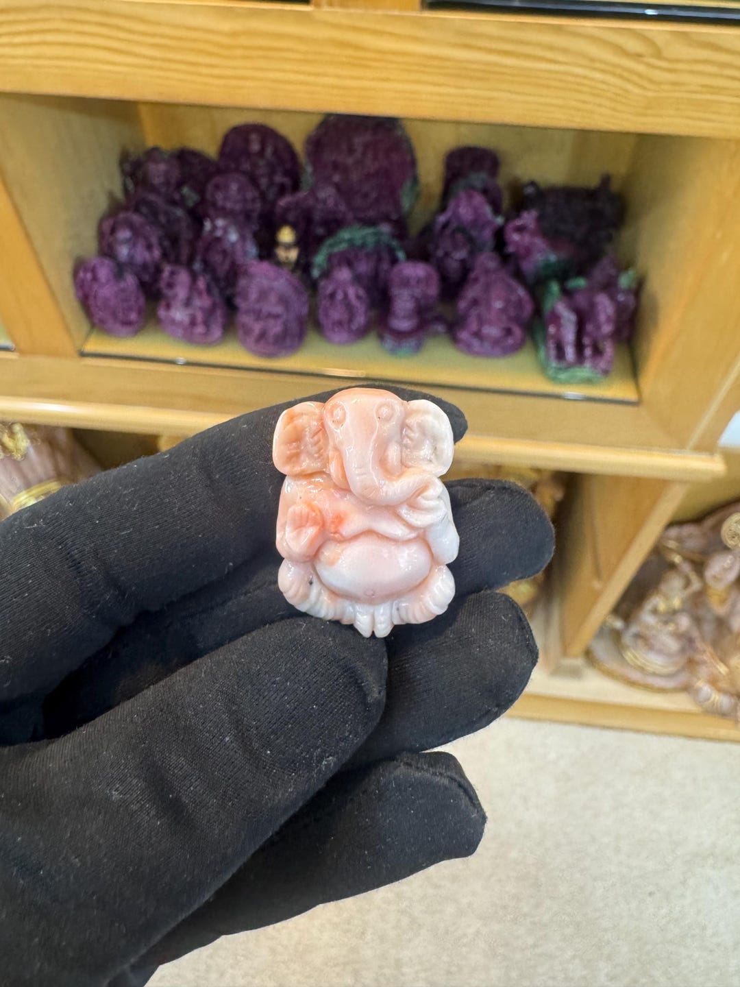 Lord Ganesha in Japanese Coral - Etsy