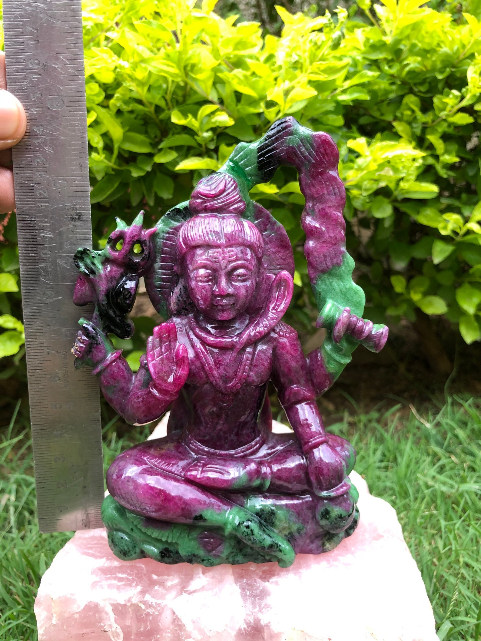 Ruby Shiva shiv indian God ruby Zoisite precious Stone | Etsy
